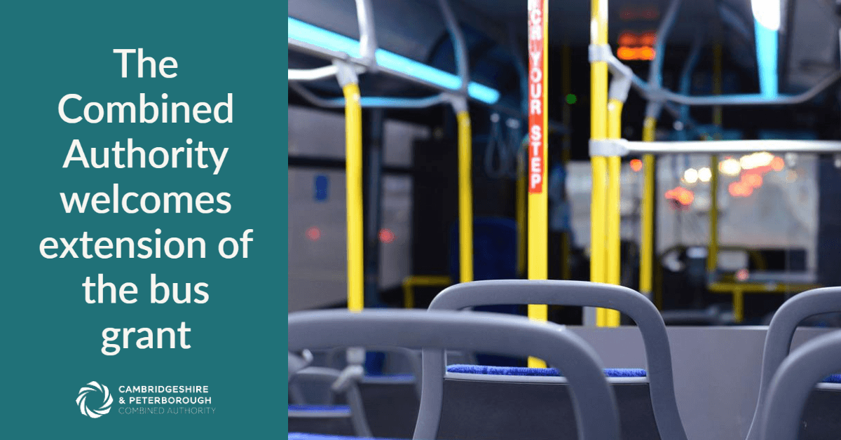 The Combined Authority welcomes extension of the bus grant ...