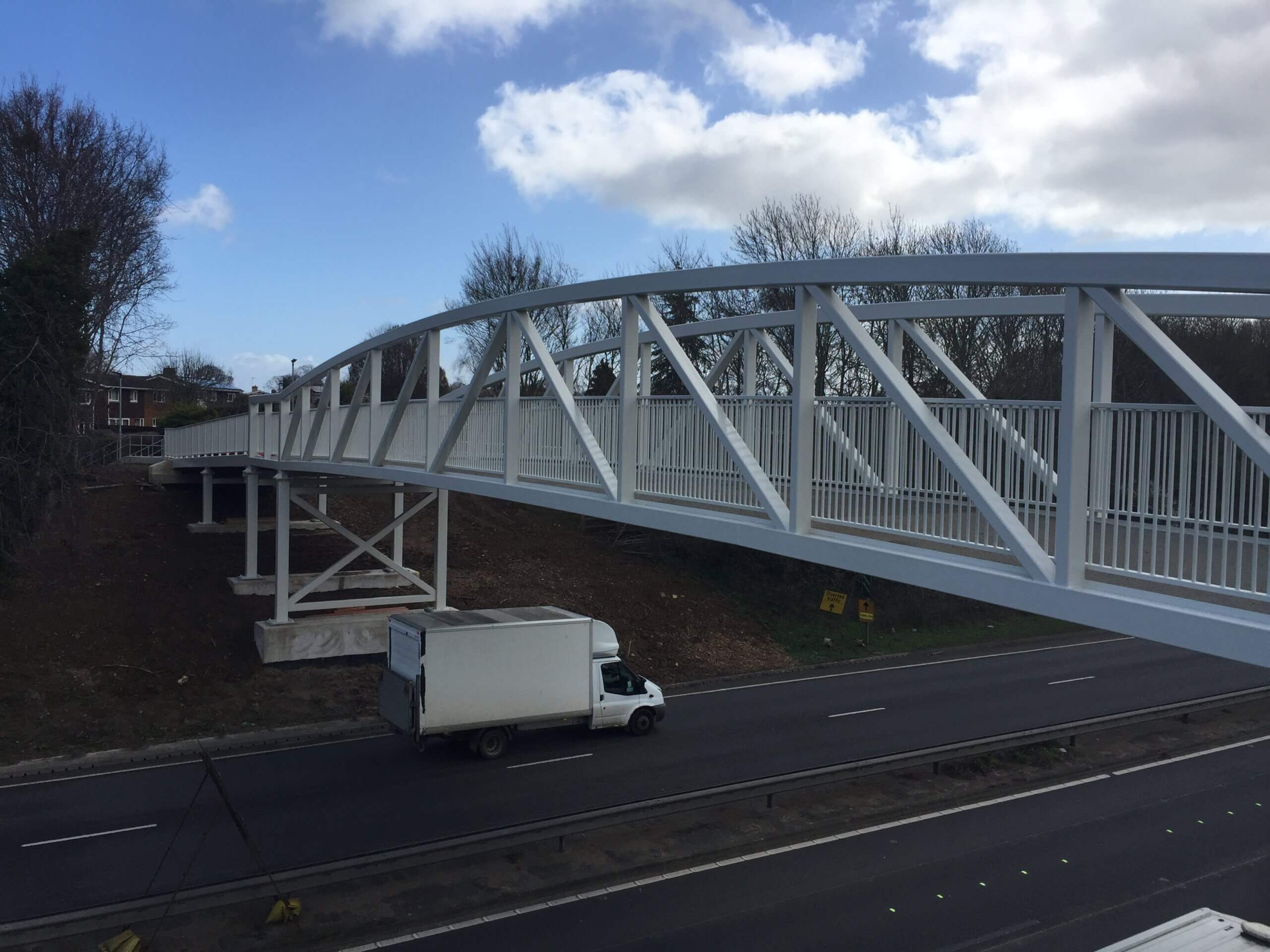 New A1260 footbridge completed and ready for active travel ...