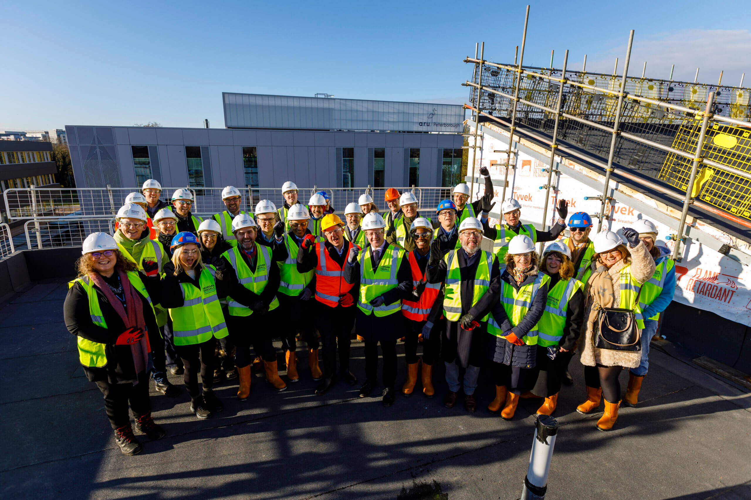 Celebrations raise the roof at ARU Peterborough’s newest building ...