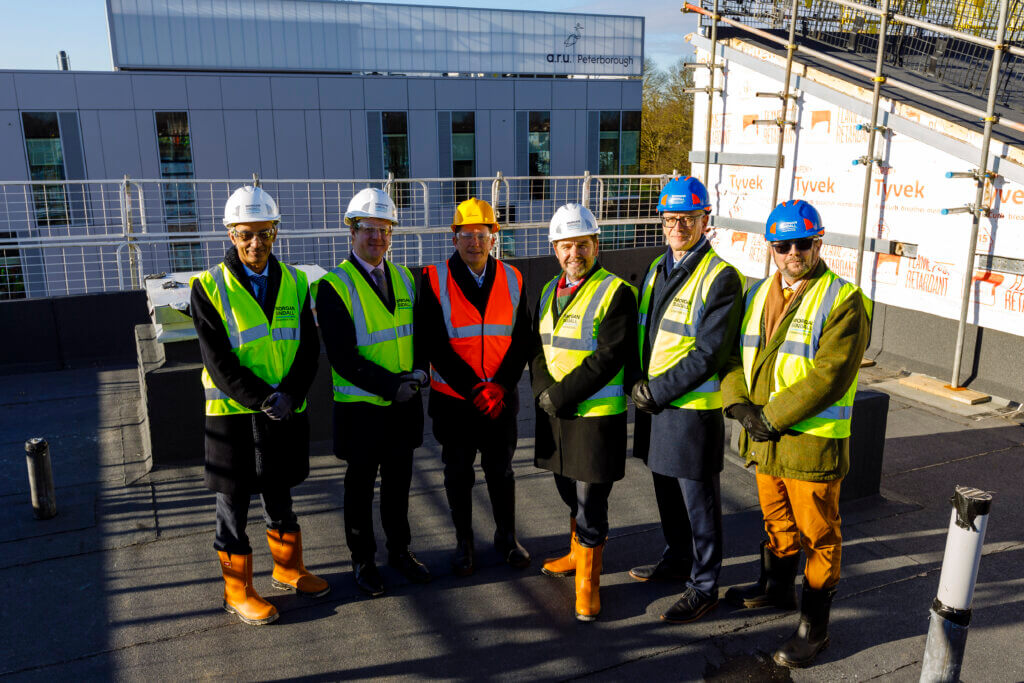 Celebrations raise the roof at ARU Peterborough’s newest building ...