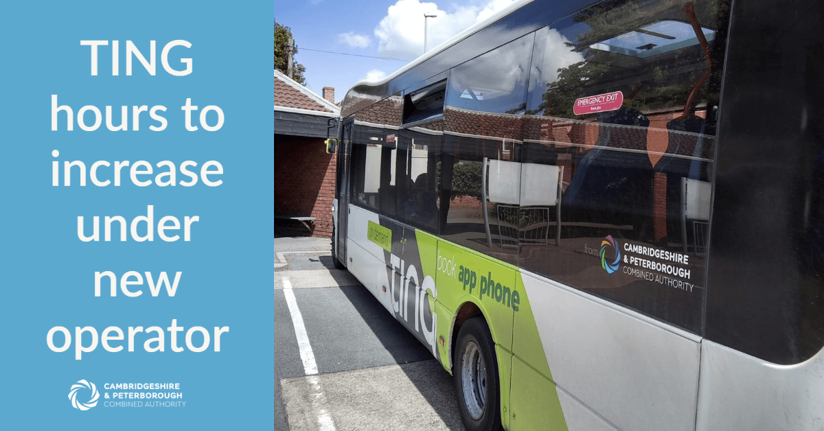 Ting hours to increase under new operator - Cambridgeshire ...