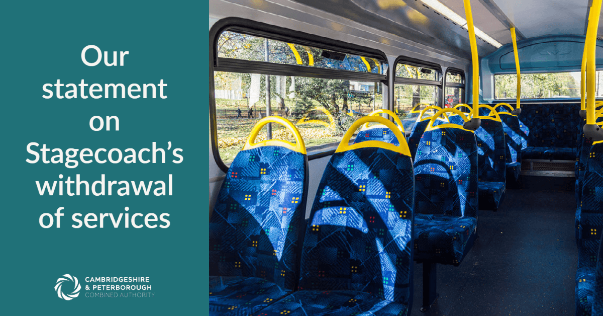 Our statement on Stagecoach’s withdrawal of services - Cambridgeshire ...